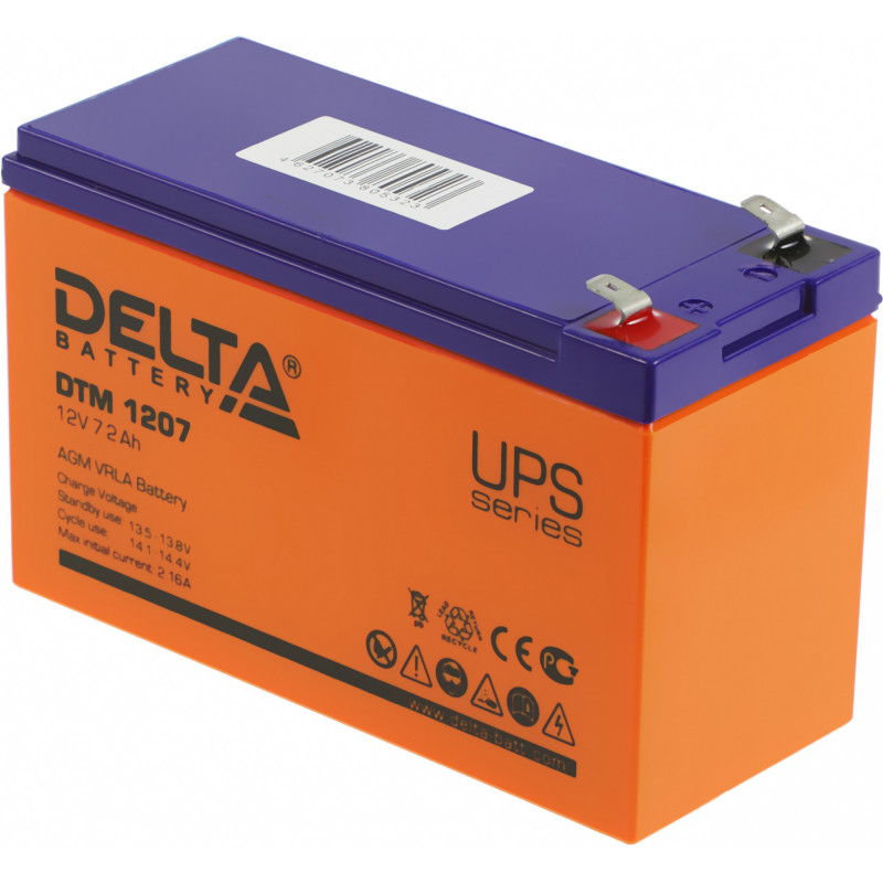 Купить Батарея для ИБП Delta DTM 1207 12В 7.2Ач в интернет магазине ...